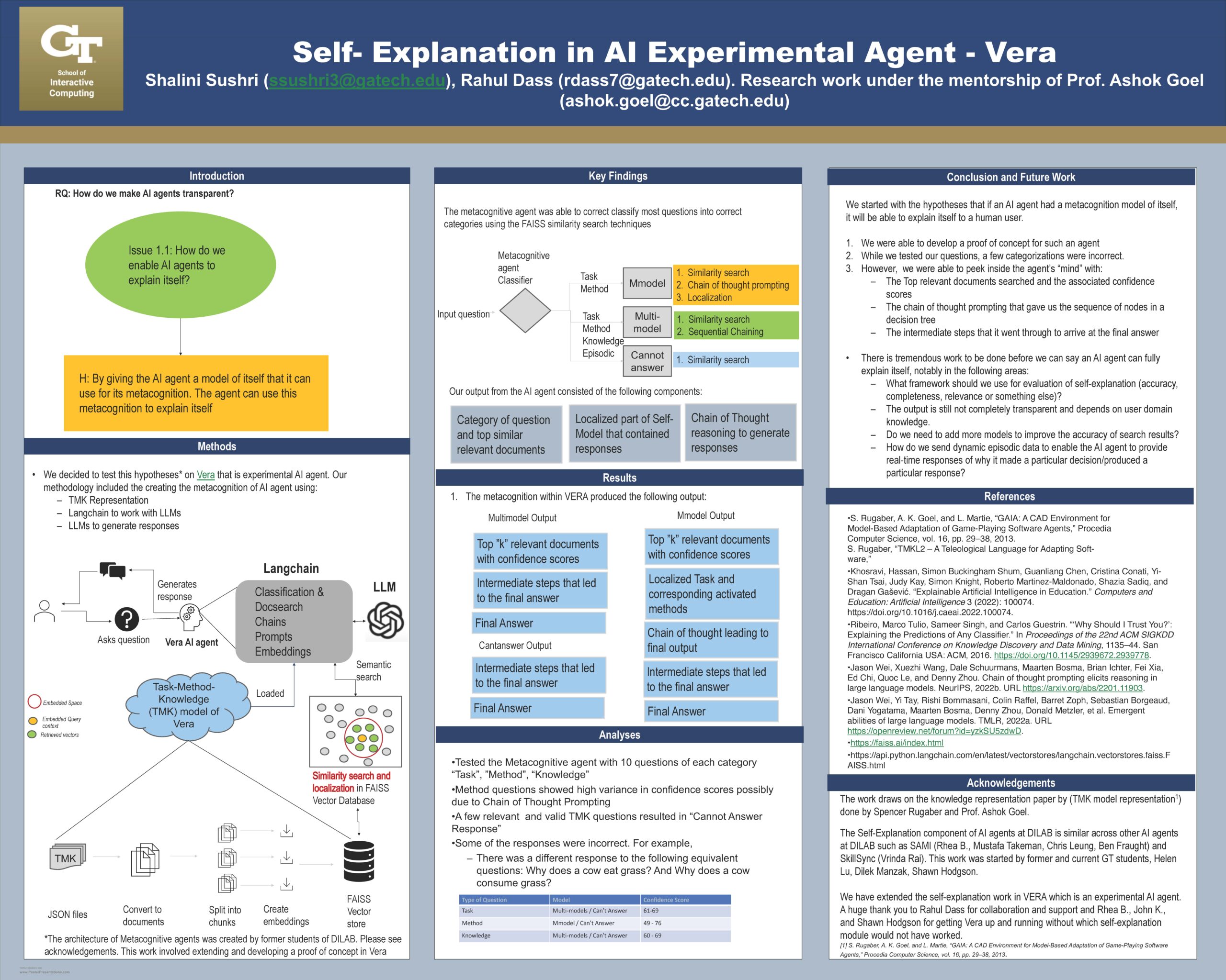 Self- Explanation in AI Experimental Agent – Vera – Design Intelligence Lab Self- Explanation in AI Experimental Agent – Vera – Design Intelligence Lab